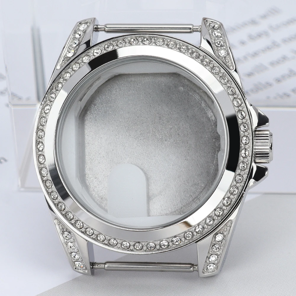 Women's 32.5mm Watch Cases Stainless Steel Replacement Case For VX3J ...