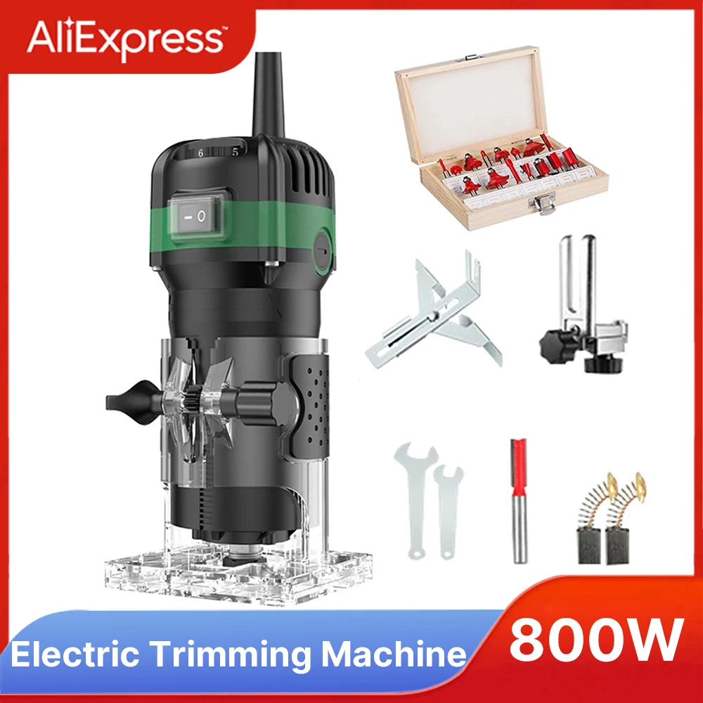 800W-6-Speed-Electric-Trimming-Machine-33000rpm-Woodworking-Milling ...