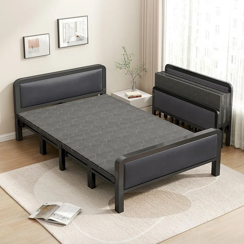 adult-portable-Folding-bed-with-mattress-foldable-beds-for-room-bedroom ...