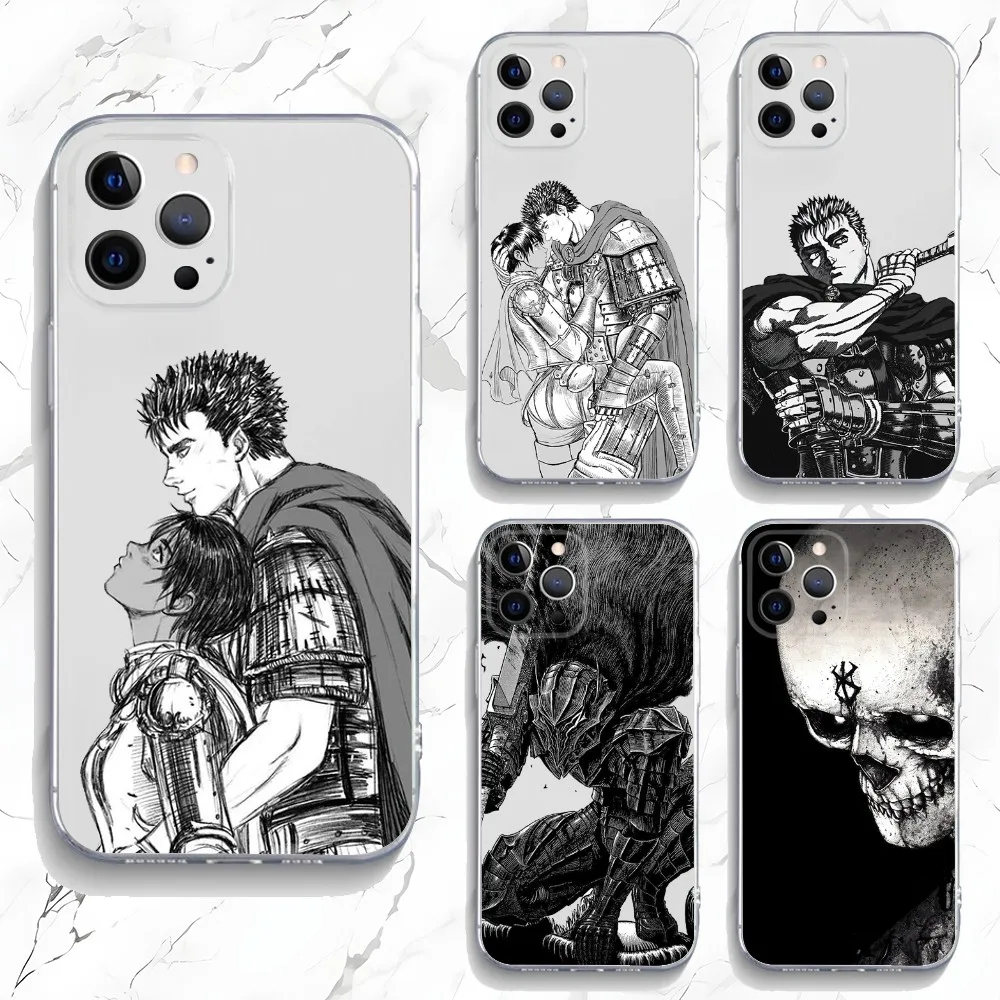 Comic B-Berserk Guts Casca Phone Case For iPhone 16,15,14,13,12,11 Plus ...