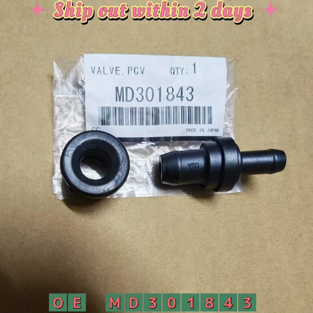 MD301843 PCV Valve & Gasket For Mitsubishi Outlander Airtrek Lancer ...