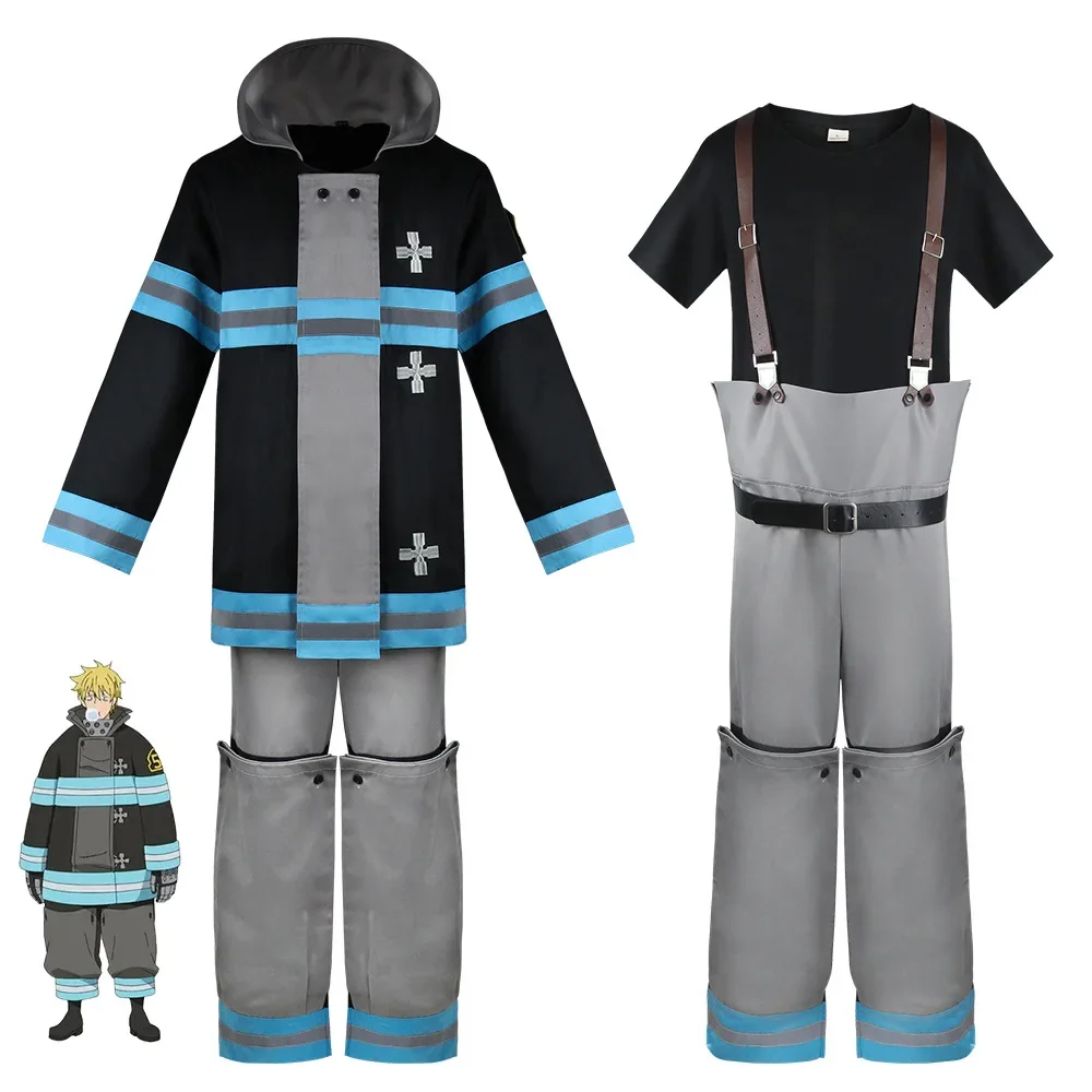 Shinra-Kusakabe-Costume-Coat-Pants-Jackets-Fire-Force-Cosplay-Costume ...