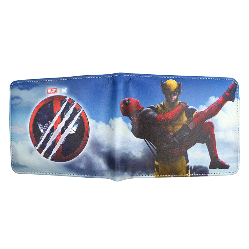 MINISO-Marvel-Deadpool-Wolverine-Wallet-PU-Leather-Short-Purese-with ...
