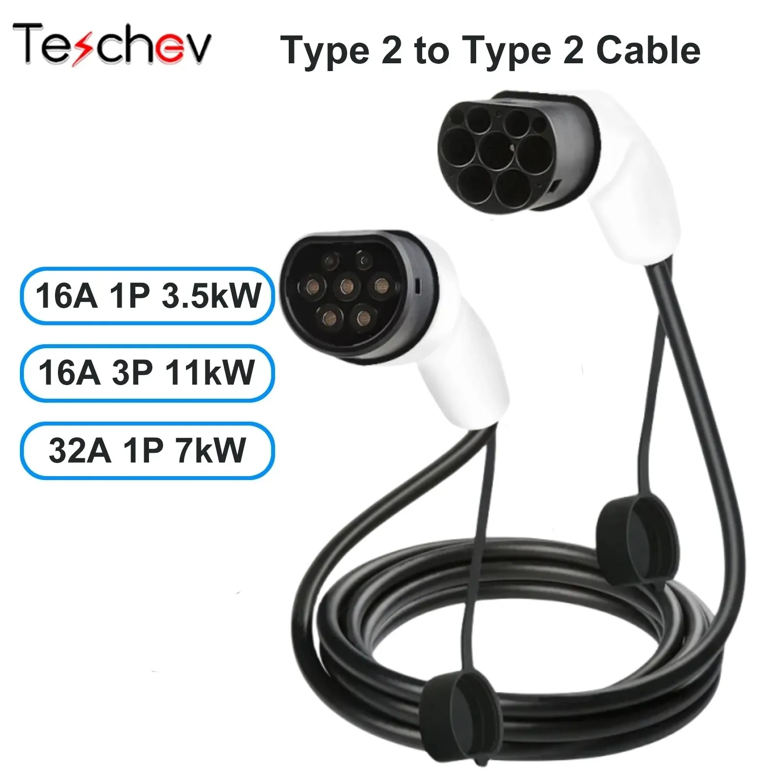 EV-Charging-Cable-16A-32A-3-5kW-7kW-11kW-Electric-Vehicle-Cord-3M-Type ...
