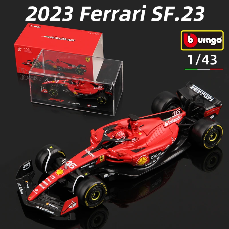 Bburago-1-43-2023-F1-Dust-Cover-Version-Ferrari-SF23-Alloy-Car-Formula ...