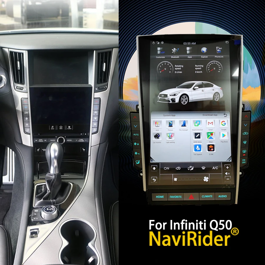 Px6 Android 11 Car Multimedia Player For Infiniti Q50 Q50L Q60 2013 ...