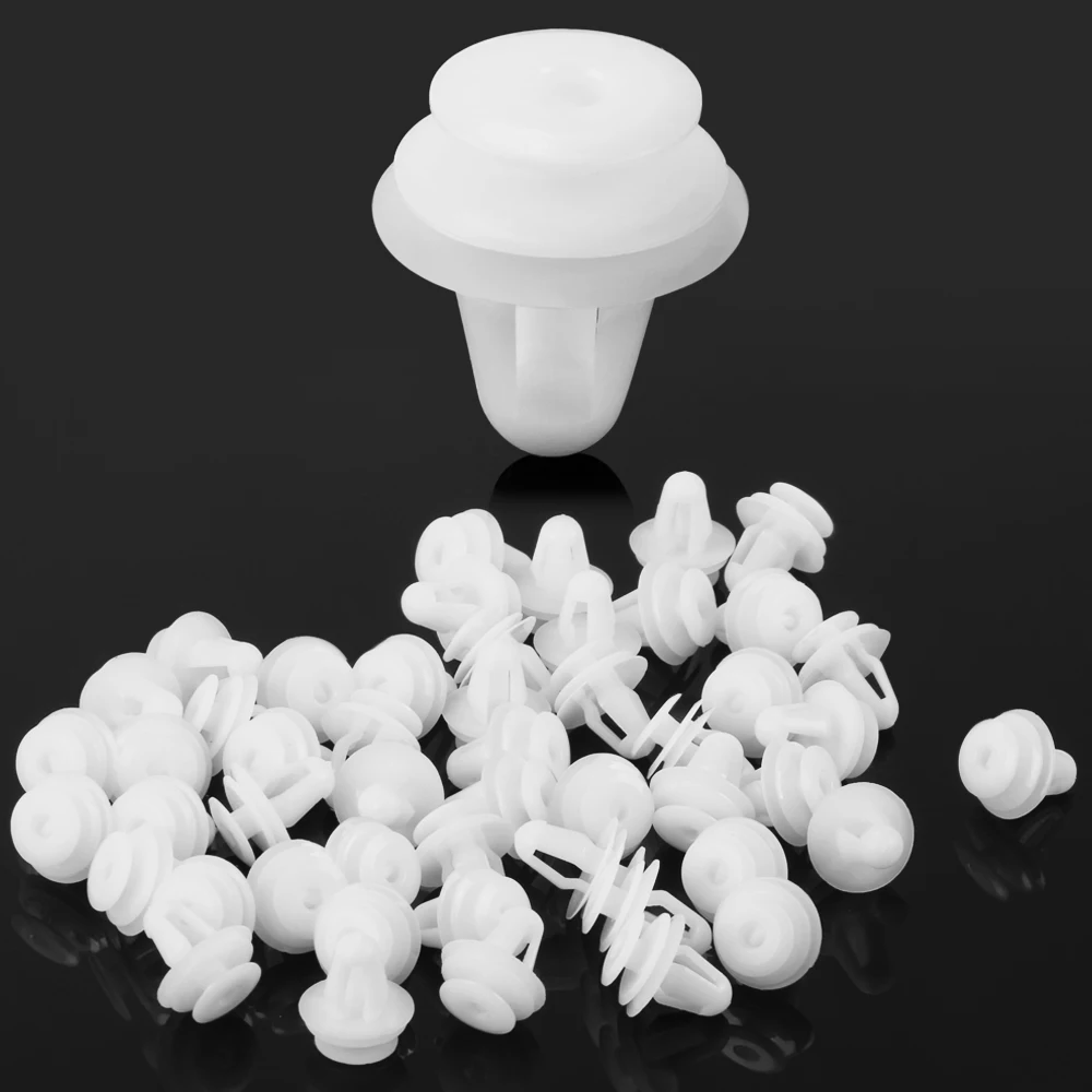 50Pcs-9mm-Hole-Car-Door-Bumper-Cover-Automotive-Screw-Fastener-Plastic ...