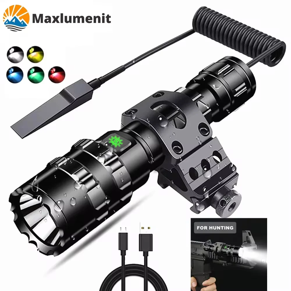 High-Lums-Professional-High-Power-LED-Flashlight-Tactical-Scout-Torch ...