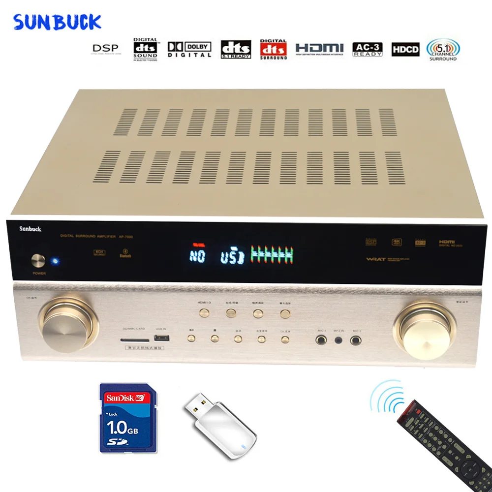 Sunbuck-Lossless-Bluetooth-1600W-5-1-AV-Sound-Amplifier-Audio-4K-1080P ...