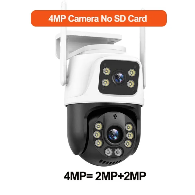 6K 12MP Security Camera WiFi Wireless Outdoor Three Lens Home ...