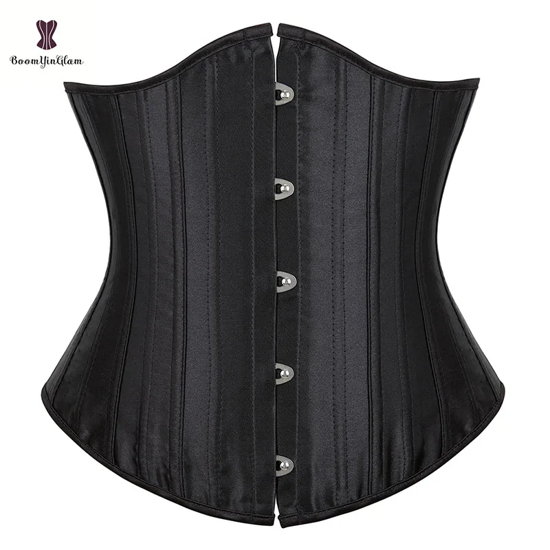 Korset-Hitam-Polos-Berwarna-Sampanye-26-Korset-Underbust-Bertulang-Baja ...