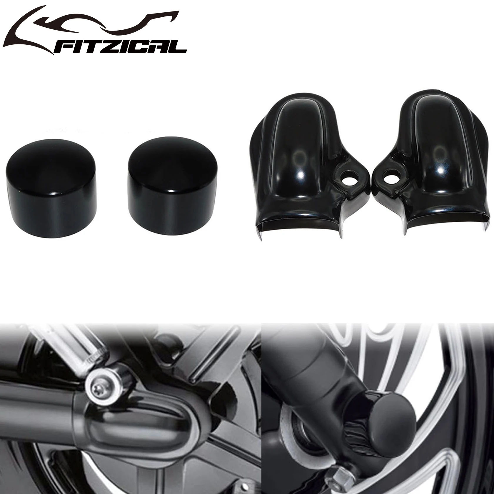 Motorcycle-Front-Axle-Nut-Covers-Axle-Covers-Rear-Wheel-Shaft-Cap-Side ...