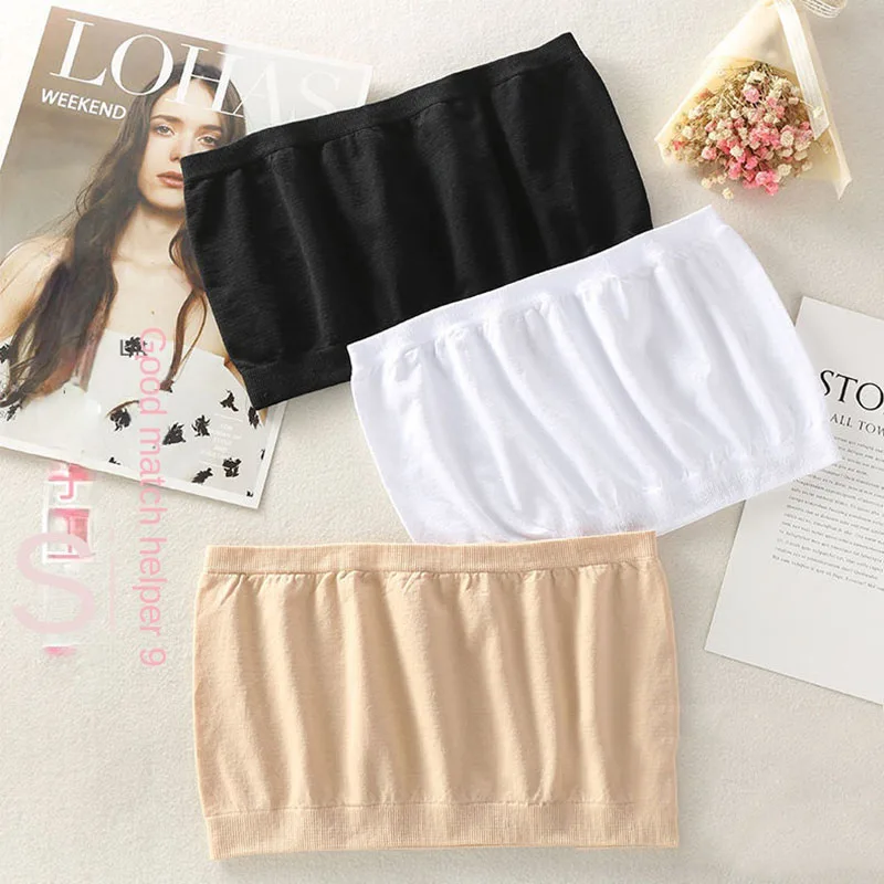 Top-Bandeau-de-Modal-para-mujer-sujetador-transpirable-sin-tirantes ...