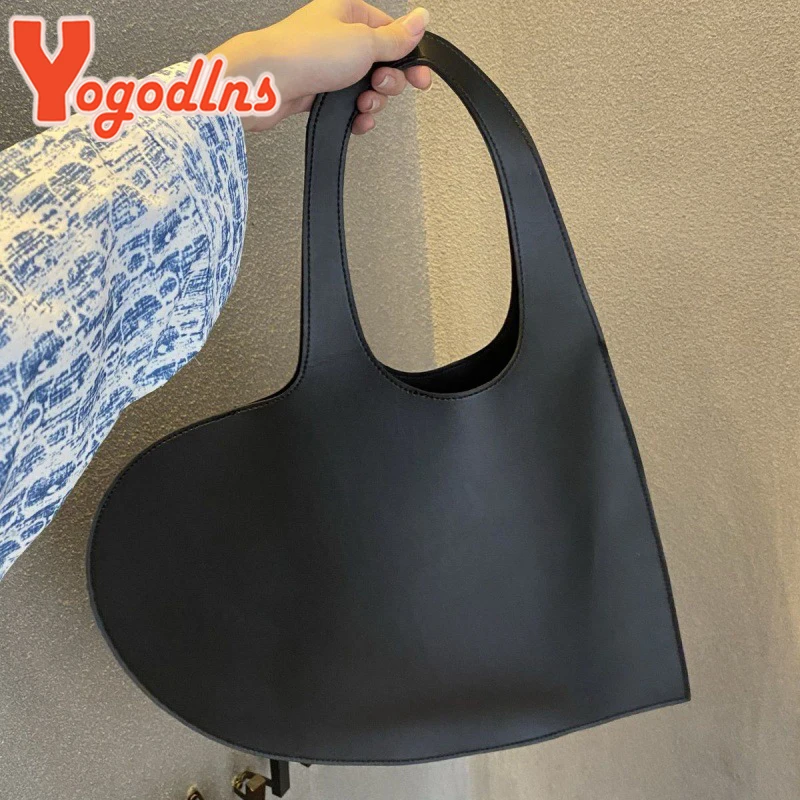 Fashion-Heart-Handle-Bag-For-Women-PU-Leather-Shoulder-Bag-Trendy ...