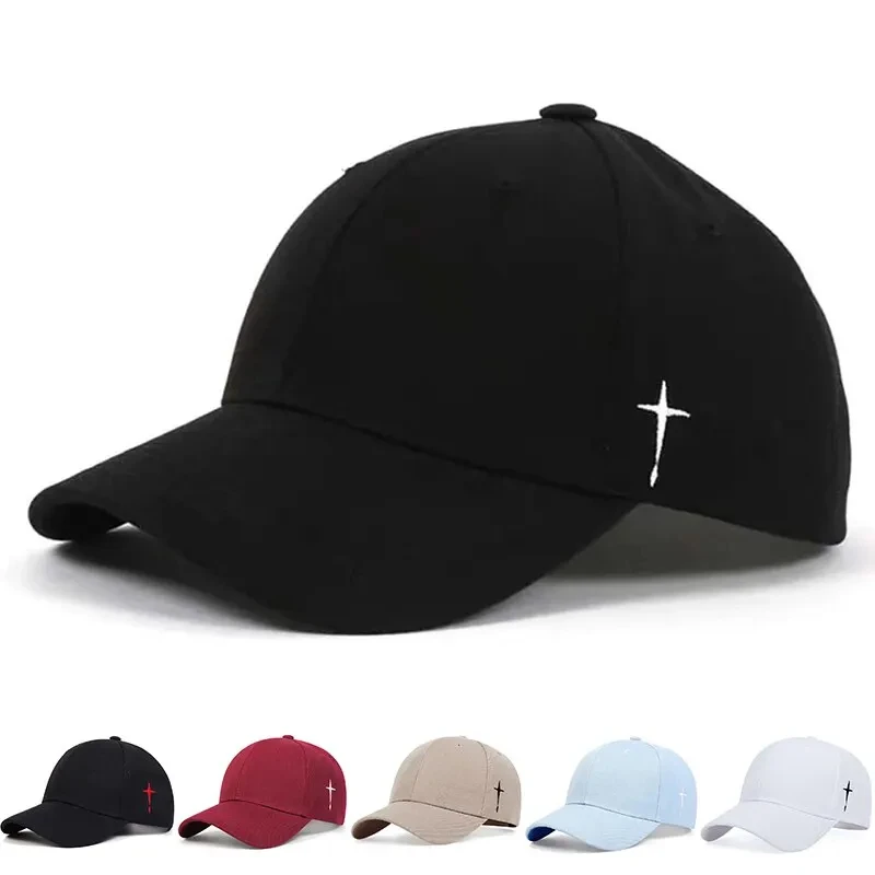 Unisex-Simple-Cross-Water-Drop-Embroidery-Baseball-Caps-Spring-and ...