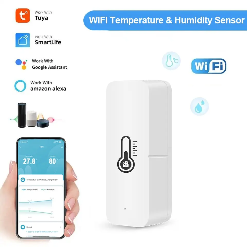 Tuya-WiFi-Temperature-and-Humidity-Sensor-Indoor-Smart-Life-APP-Battery ...