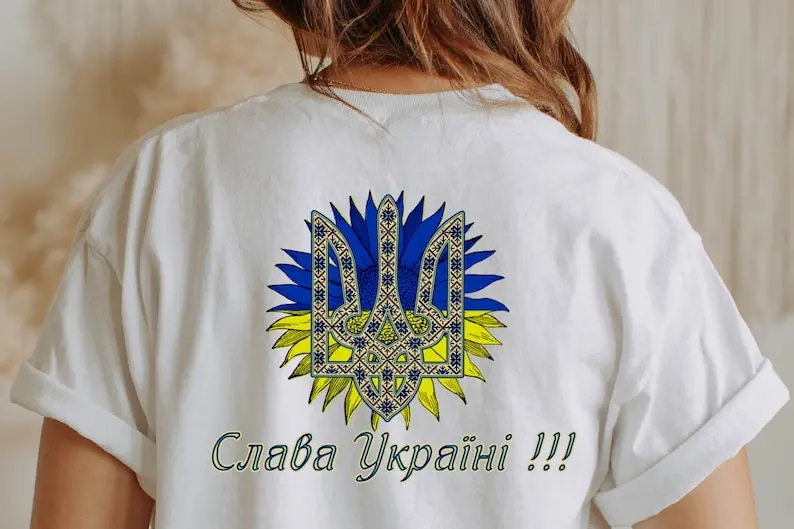 C-Vintage-Woman-Printed-T-shirt-Slava-Ukraine-Man-Shirt-Ukrainian ...