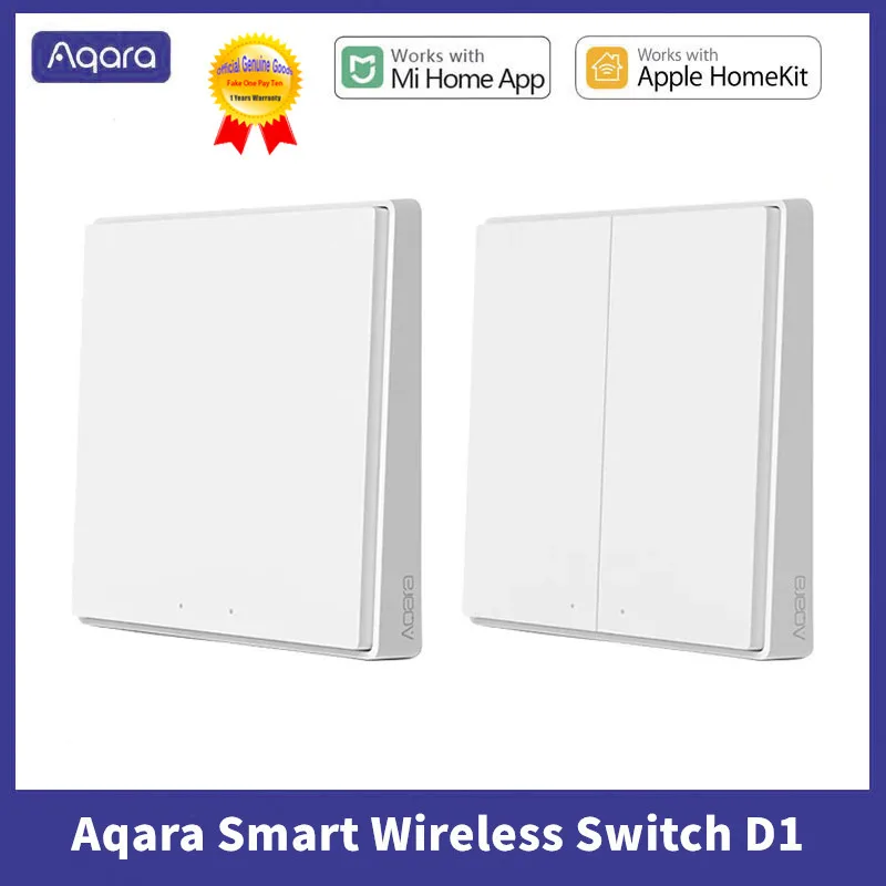 Aqara-Wall-Switch-D1-Zigbee-Smart-Wireless-Key-Light-Button-Wifi-Remote ...