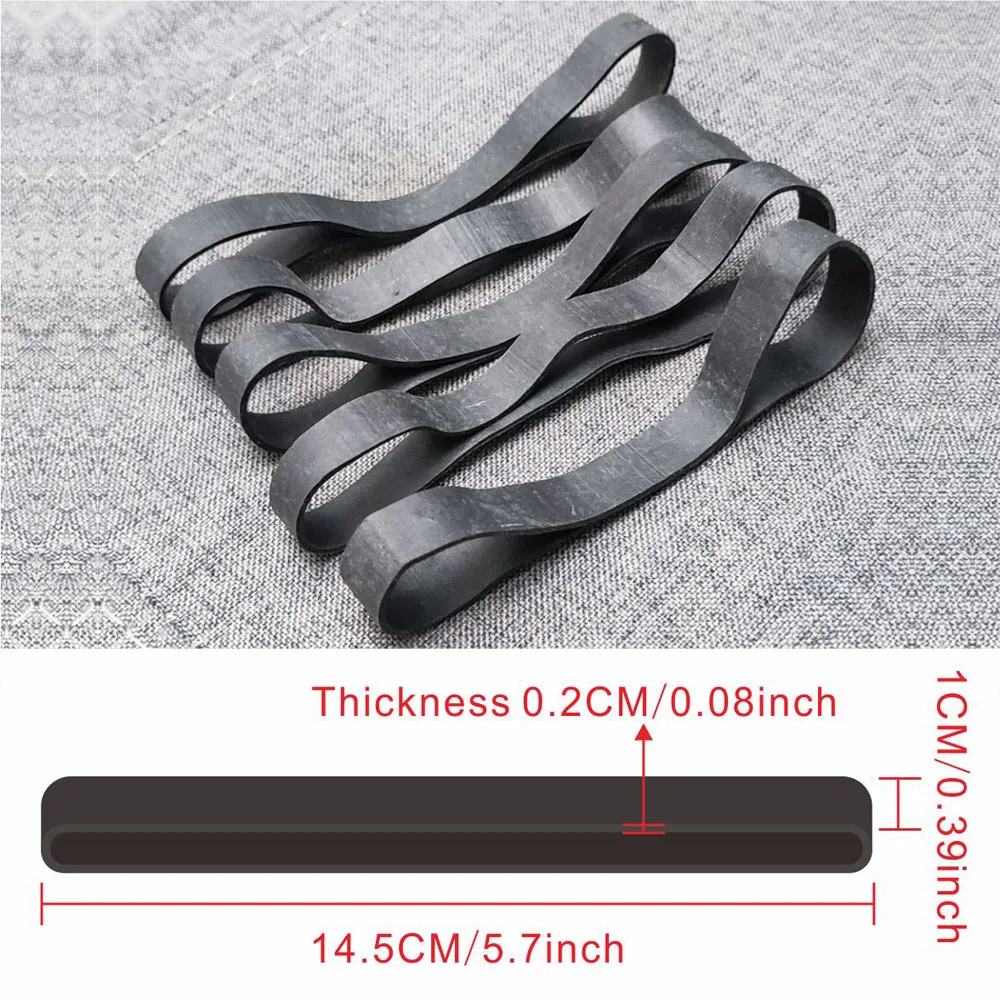 15pcs-Black-Rubber-Bands-14-5cm-5-7inch-Large-Size-Stretchable-Elastic ...