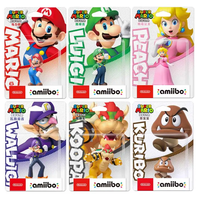 Nintendo-Switch-Amiibo-Super-Mario-Luigi-Peach-Browser-Goomba-Wario ...