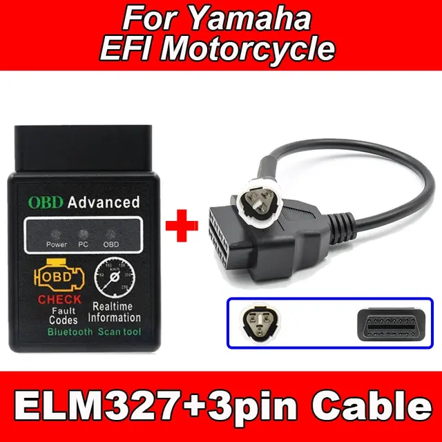 ELM327 V1.5 Bluetooth for Yamaha y15 EFI Motorcycle for Honda Motorbike ...