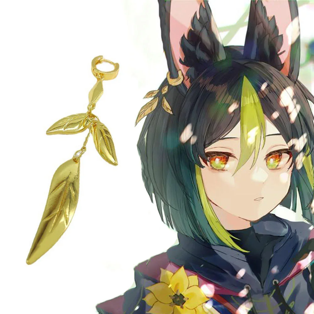 Sumeru-Tighnari-Earring-Cosplay-Game-Genshin-Impact-Ear-Clip-Pendant ...