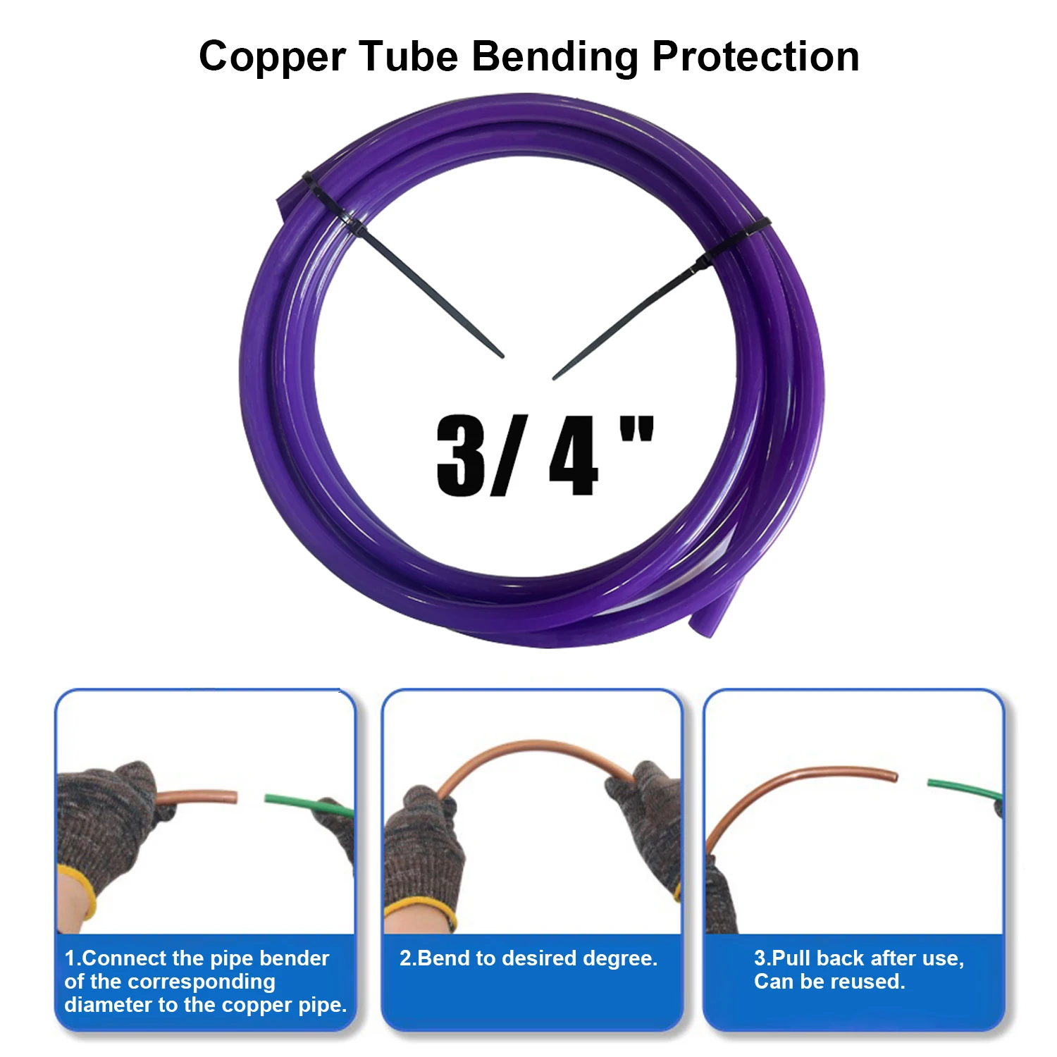 Copper-Pipe-Protector-3-4-Air-Conditioning-PE-Plastic-Pipe-Bending-Tool ...