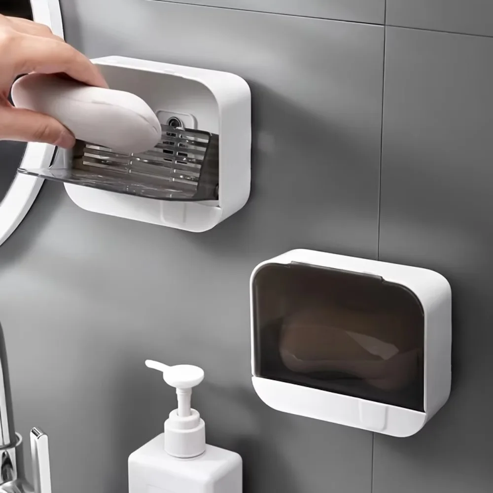 New Wall Mounted High Quality Soap Box Durable No Punch Detachable ...