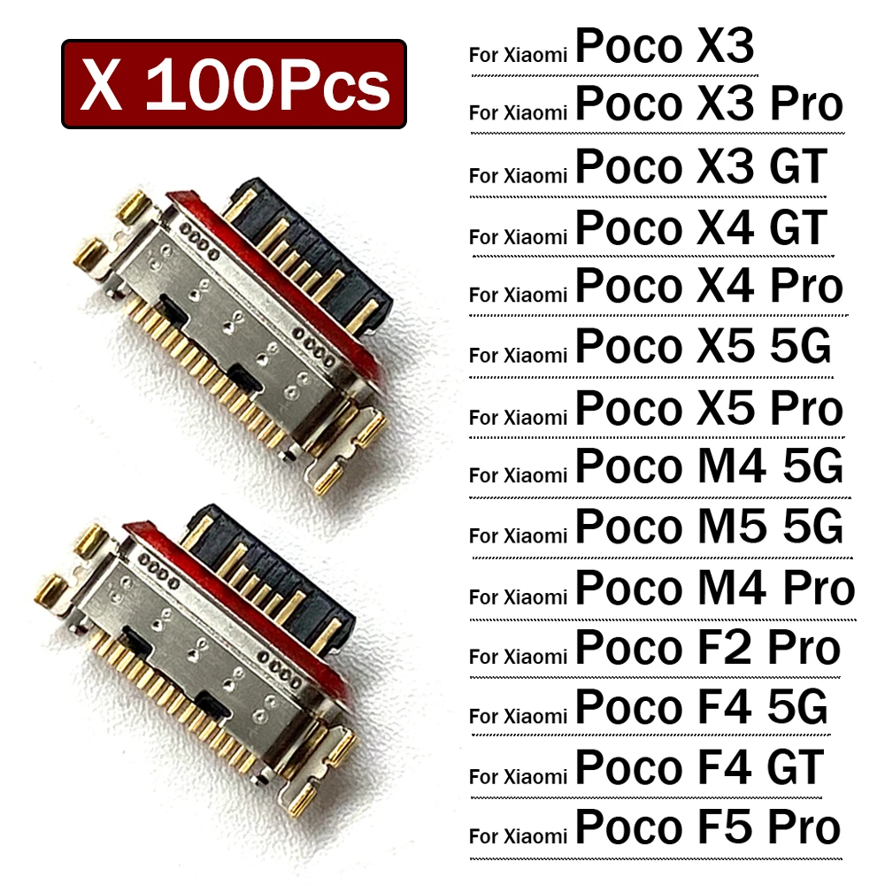 100Pcs, Charger Micro USB Charging Port Dock Connector Socket For ...