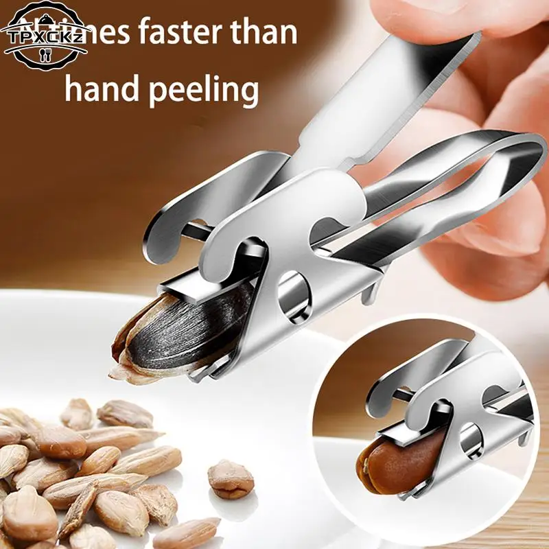 Stainless Steel Nut Sheller Peanut Pincers Melon Seeds Opener Pistachio ...
