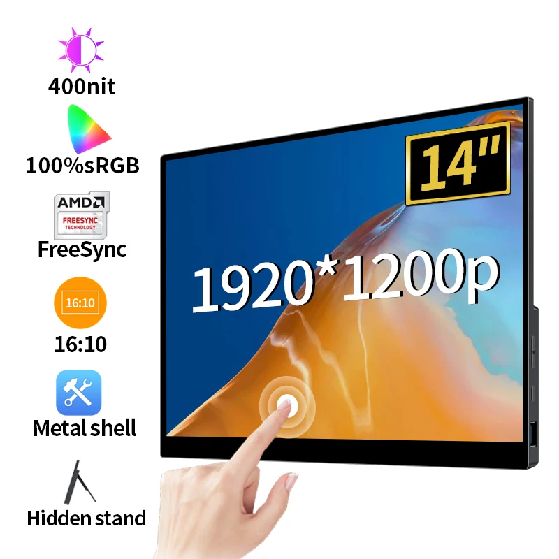 14-Inch-1200p-Portable-Monitor-16-10-100-sRGB-Slim-USB-C-HDMI ...