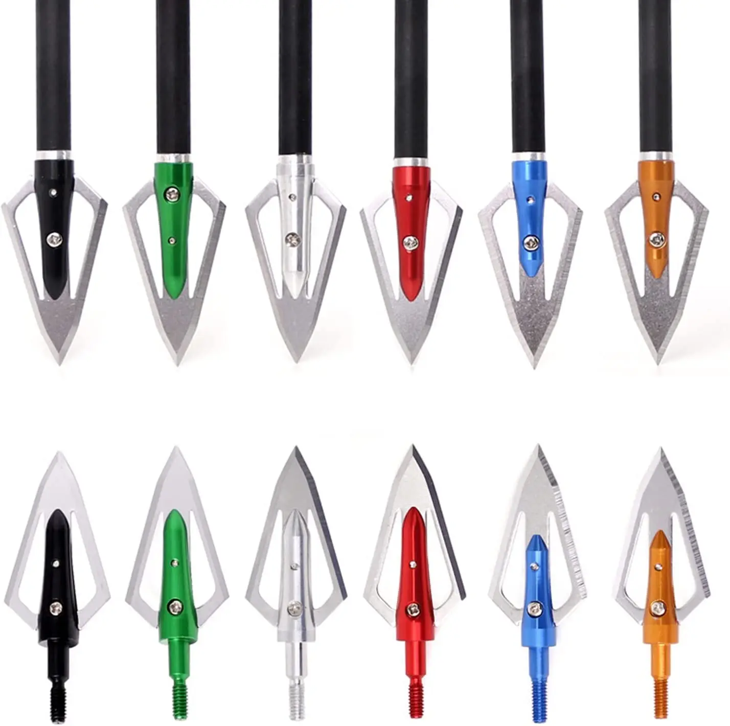 Hunting-Broadheads-100-Grains-Archery-Screw-in-Arrow-Heads-Arrow-Tips ...