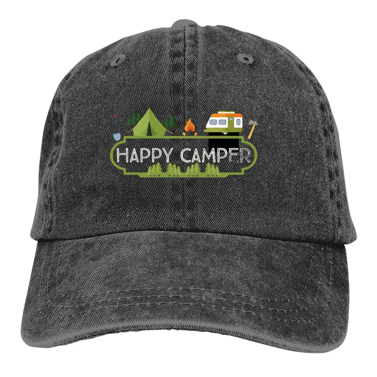 Vintage-Hobby-Novelty-Baseball-Caps-Peaked-Cap-Camper-Camping-Sun-Shade ...