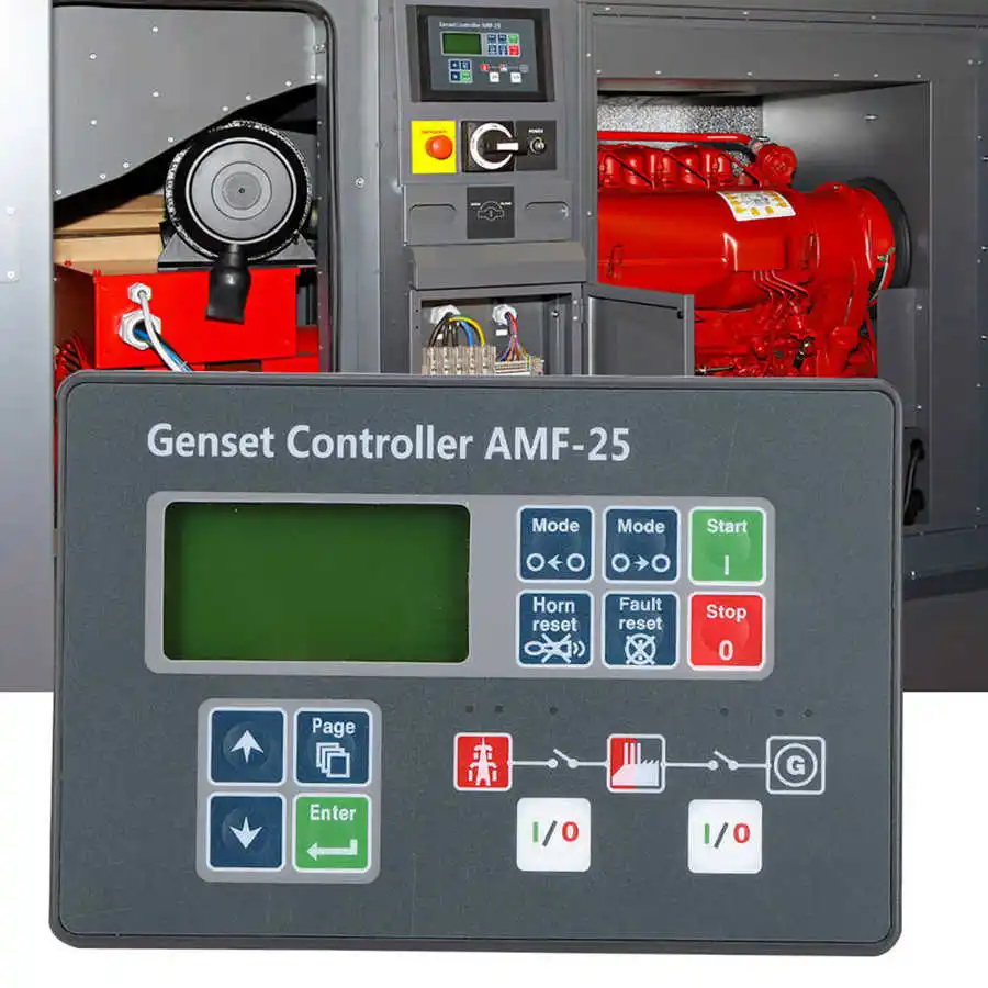 AMF-25 Genset Controller Self-Start Control Screen for Diesel Generator ...