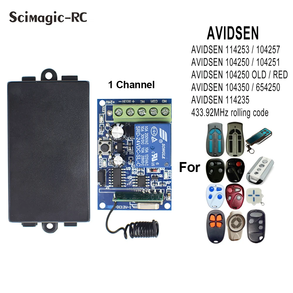 AVIDSEN-Joli-r-cepteur-de-garage-1-canal-t-l-commande-de-porte-433 ...