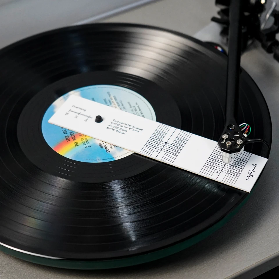 Turntable Cartridge Alignment Protractor Mat - Acrylic LP Record ...