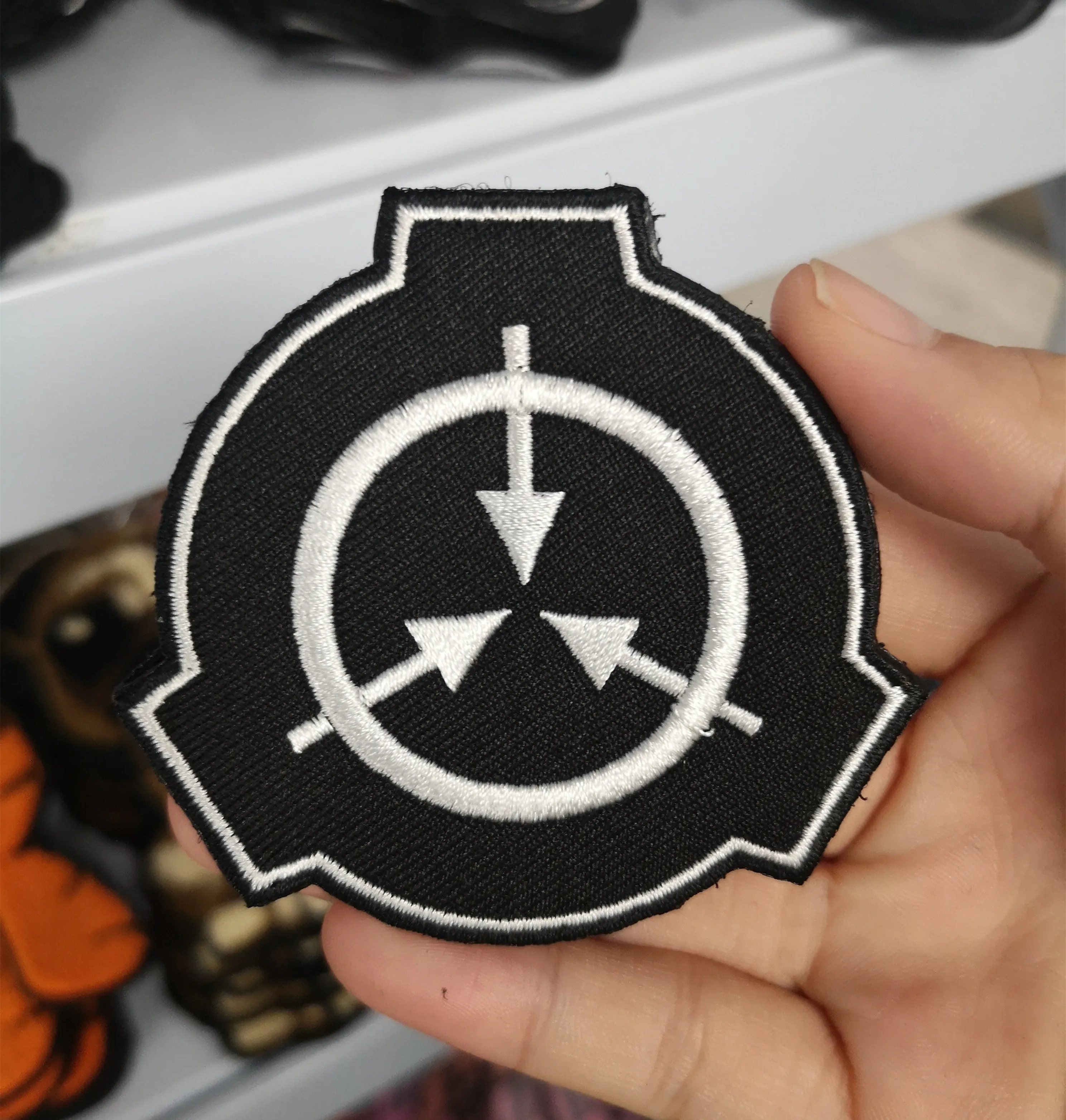 Scp Foundation Embroidery Hook&loop Patch Pvc Umbrella Patches Alphabet ...