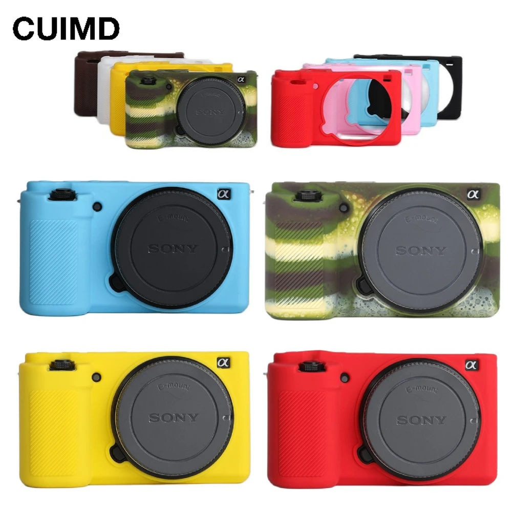 Silicone-Armor-Skin-Camera-Case-Body-Cover-Protector-for-Sony-ZV-E10 ...