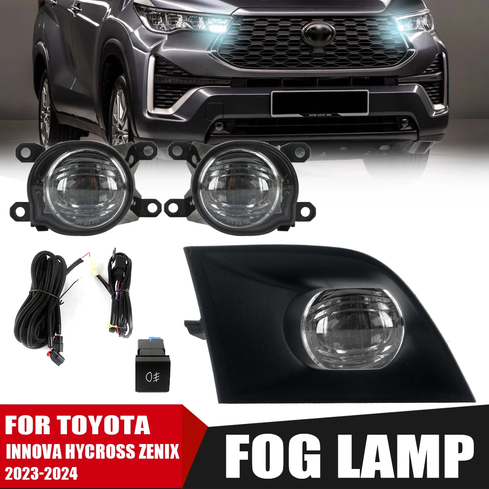 Front Bumper Fog Lamp Upgrade Kit FOR TOYOTA Innova Hycross Zenix 2023 ...