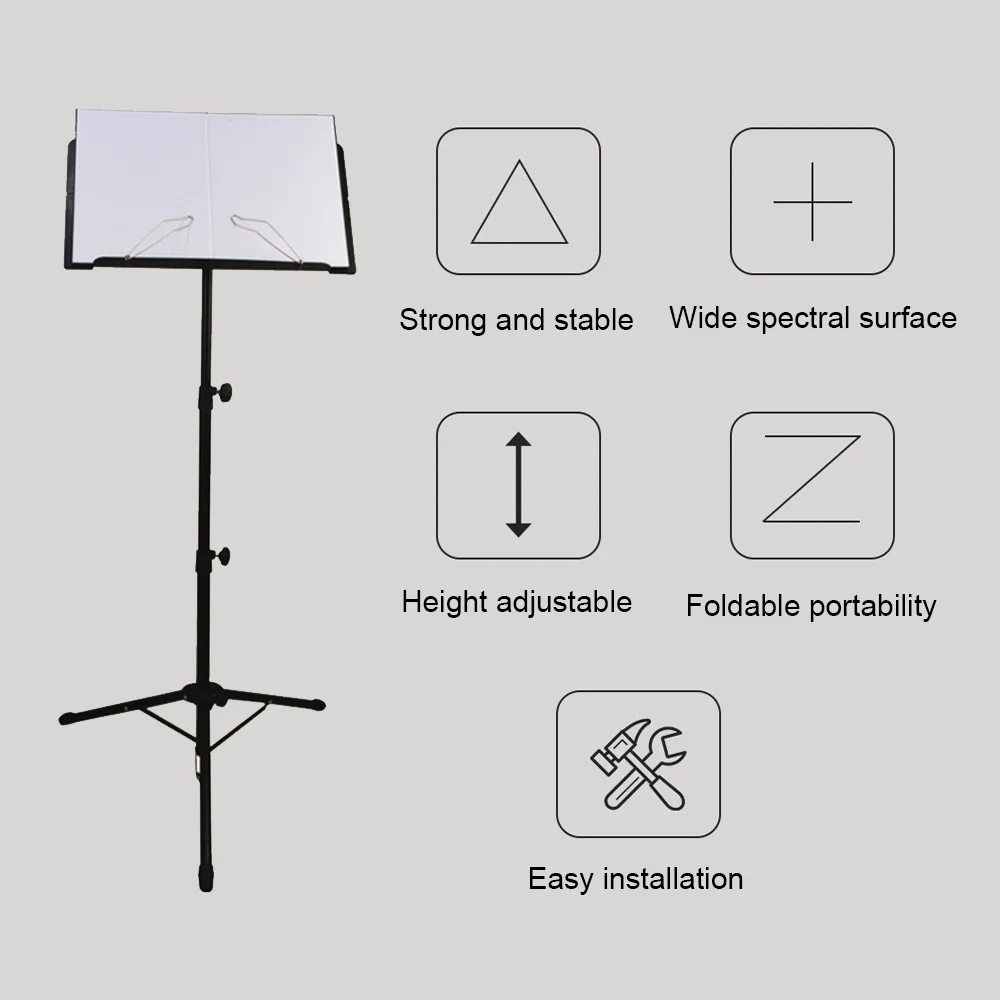 Portable Metal Music Stand Detachable Musical Instruments for Piano ...