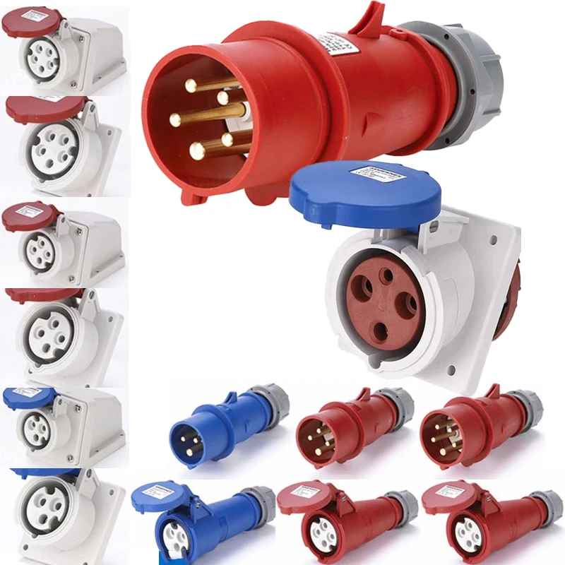 1Pcs-Industry-Plug-And-Socket-Connectors-Surface-And-Concealed ...