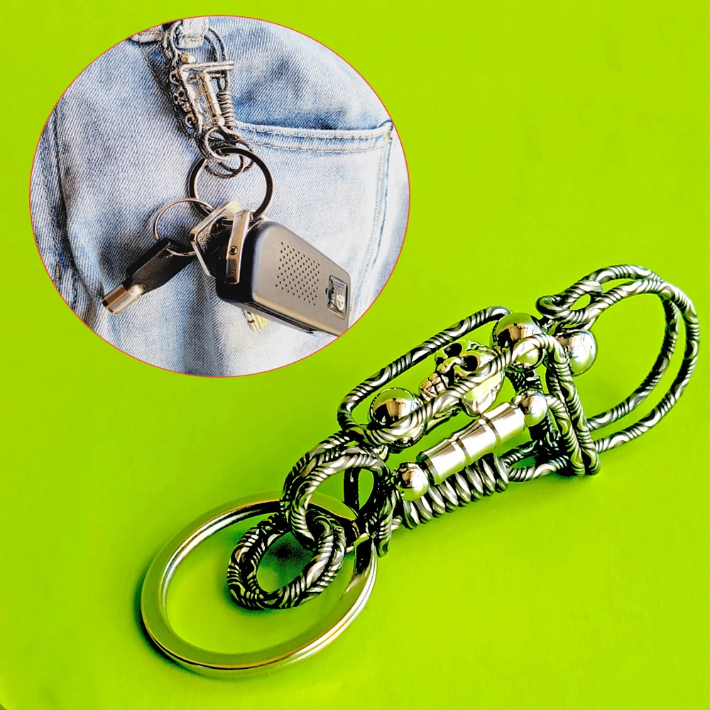 Bullet-style-Creative-Wire-Keychain-Gift-Car-Key-DIY-Handmade-Key-Chain ...