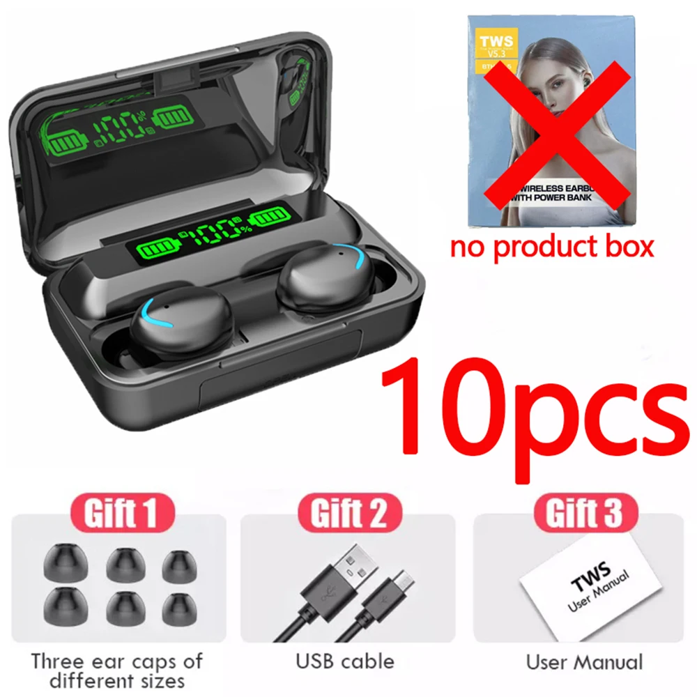 Auriculares inalámbricos F9 Tws para videojuegos, audífonos con Bluetooth, Hifi, manos libres ...