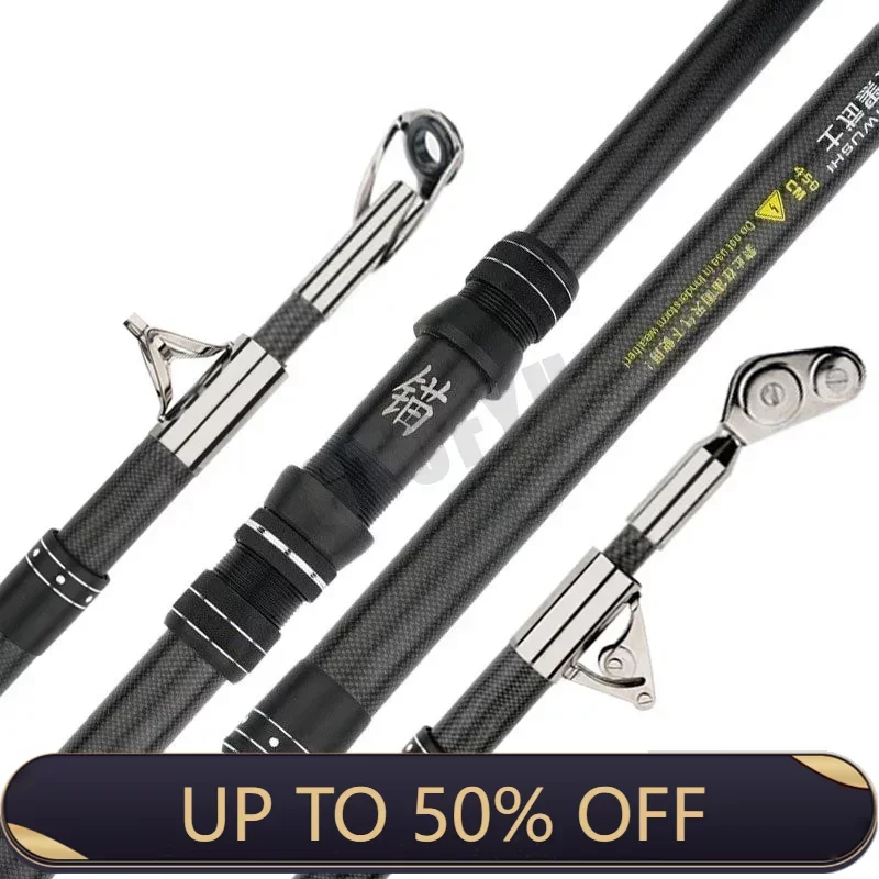 2-1M-2-4M-Carbon-Fishing-Rod-50kg-above-Superhard-Long-Distance ...