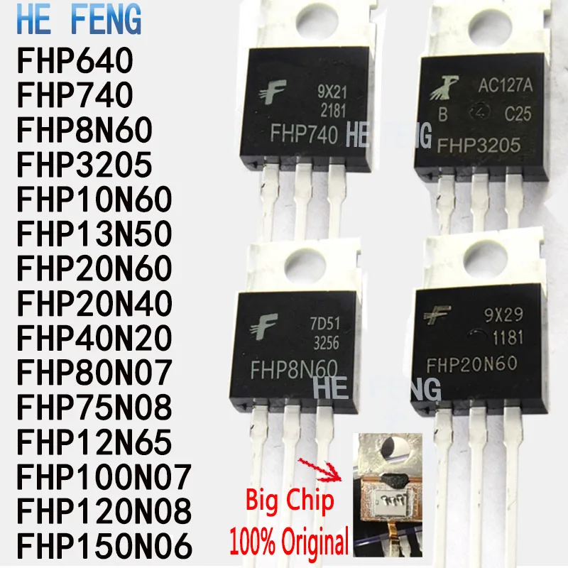 10-unids-lote-FHP740-FHP640-FHP8N60-FHP3205-FHP10N60-FHP13N50-FHP20N60 ...