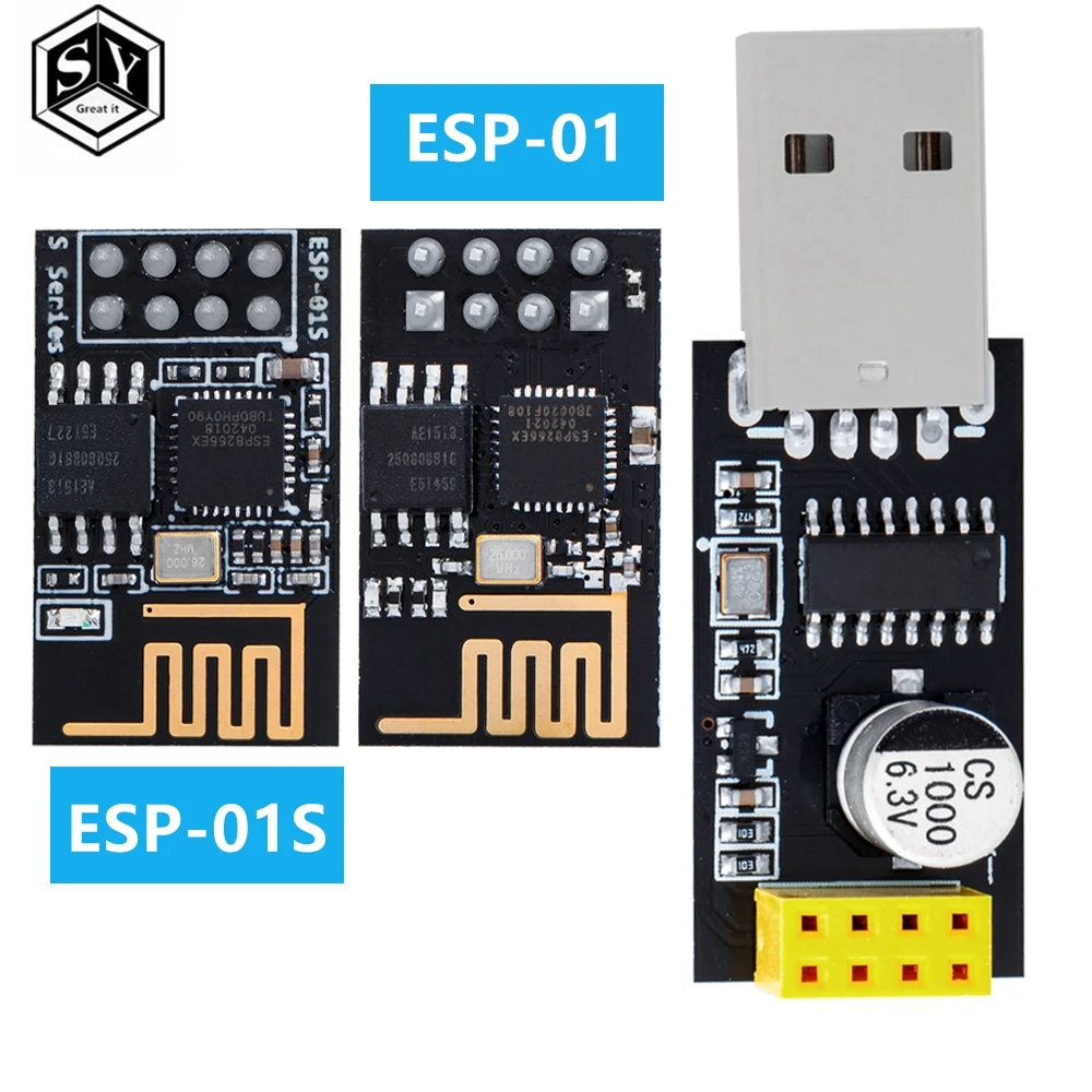 ESP01-Programmer-Adapter-UART-GPIO0-ESP-01-Adaptaterr-ESP8266-CH340G ...