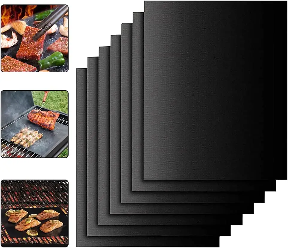 Non-stick Bbq Grill Mat Baking Bbq Tools Cooking Grilling Sheet Heat ...