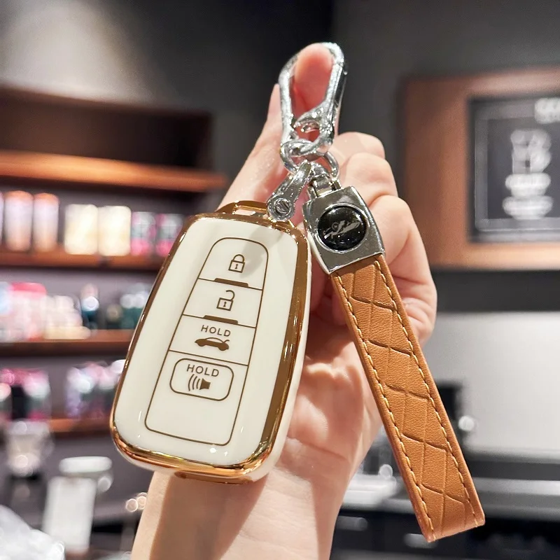 TPU Key Fob Cover with Keychain, Car Key Fob Case for Toyota 2018-2022 ...