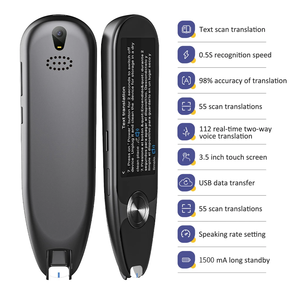 Smart Voice Scan Translator Pen Multifunction Offline Translation Real ...