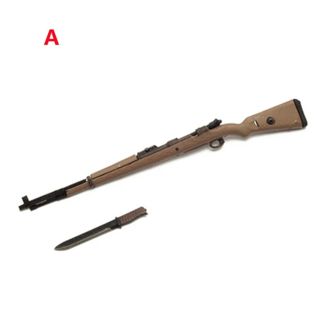1/12 Scale Soldier Kar98k General Military Props Model for 6" Body Figure
